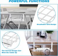 China Adjustable Cable Management Tray for Sturdy Under Desk Offices Main Material Steel for sale