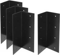 China Black Steel L Right Angle Bracket for Heavy Duty Raised Vegetable Garden Bed Corner for sale