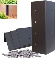 China Reinforcing Garden Bed Corner Bracket with L Shape Carbon Steel Bar Hardware Included for sale