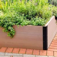 China Reinforcing Garden Bed Corner Bracket with L Shape Carbon Steel Bar Hardware Included for sale
