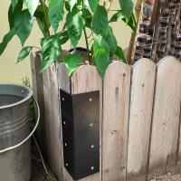 China Reinforcing Garden Bed Corner Bracket with L Shape Carbon Steel Bar Hardware Included for sale