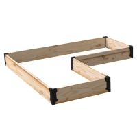 China 4 Pcs Surealong Raised Garden Bed Corner Brackets 2.27kg 4.5 x 1.63 x 11.75 inch for sale