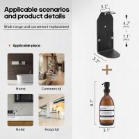 China Sustainable Soap Bottle Dispenser Wall Mounted Holder for a Sleek Bathroom or Kitchen for sale