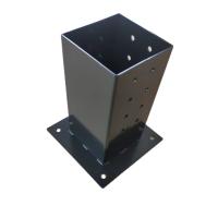China Strong and Durable 3-Way Triangle Bracket for Pergola Black Customized Thickness for sale