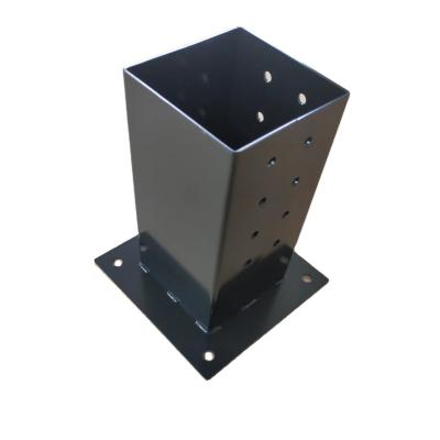 China Strong and Durable 3-Way Triangle Bracket for Pergola Black Customized Thickness for sale