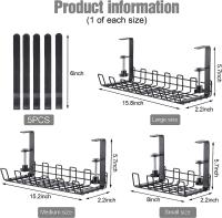 China Main Material Steel Under Desk Cable Management Tray for Wire Organization in Office for sale