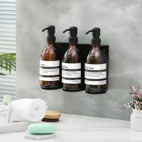 China Stainless Steel Triple Shower Dispenser Holder Ideal for Homes and Refillable Bottles for sale