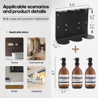 China Stainless Steel Triple Shower Dispenser Holder Ideal for Homes and Refillable Bottles for sale