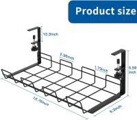 China Convenient Multifunctional Wire Organizer Basket for Under Desk Cable Management Tray for sale
