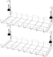 China Convenient Multifunctional Wire Organizer Basket for Under Desk Cable Management Tray for sale