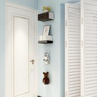 China Stylish Iron Storage Shelves for Bedroom Living Room and Office Wall Mounted Bookshelf for sale