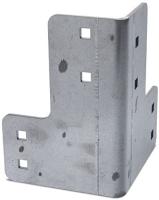 China 6x6 Heavy Duty Shop Table Pergola Corner Brackets for DIY Workbench 4mm Thickness Black for sale