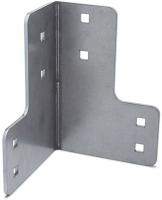 China 6x6 Heavy Duty Shop Table Pergola Corner Brackets for DIY Workbench 4mm Thickness Black for sale