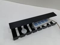 China Under Desk Cable Management Tray Adjustable Clamp Mount Wire Mesh Shelf Rack 430x100x100mm for sale