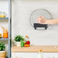 China Pot Cover Storage Rack and Cutting Board Organizer Carbon Steel Material Custom Logo for sale