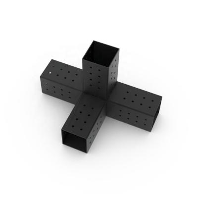 China Sturdy Steel Corner Brackets for Long-lasting Elevated Wood Stand Kit 2.0mm Thickness for sale