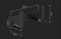 China Wall-Mounted Pot Lid Rack Cutting Board Shelf Pot Cover Storage Rack with Self-Adhesive for sale