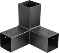 China Powder Coated Steel Brackets Wood Stand Kit for 4x4 6x6 Lumber Woodworks Pergola for sale