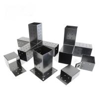 China ISO9001 Rohs CE 16949 Elevated Platform Wood Stand Bracket Strengthen Pergola Bracket for sale