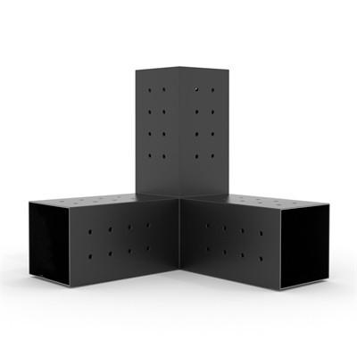 China Outdoor Steel Pergola Bracket for 4x4 Wood Posts Sample Offered Stamping Welding Process for sale