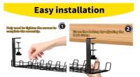 China Metal Desk Cord Holder Perfect Solution for Cable Management Under Desk in Living Room for sale
