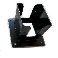 China 3.5*3.5 4*4 or 6*6 Post Repair Bracket Silver Galvanized Metal Base for Pergola Posts for sale