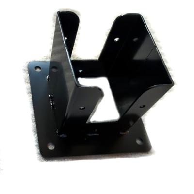 China 3.5*3.5 4*4 or 6*6 Post Repair Bracket Silver Galvanized Metal Base for Pergola Posts for sale