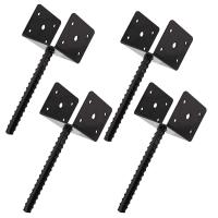 China Standard Single-side Bracket 4x4 Post Base U Shape Pergola Brackets Deck Post Base for sale