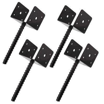 China Standard Single-side Bracket 4x4 Post Base U Shape Pergola Brackets Deck Post Base for sale