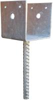 China Standard Single-side Bracket 4x4 Post Base U Shape Pergola Brackets Deck Post Base for sale