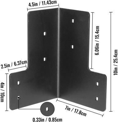 China Single-side Bracket for 4x4 Corner Pergola Post Strong CNC Stamping for Durability for sale