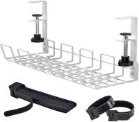 China 390x160x125mm White Cable Management Tray for Office and Home Wire Management Tray for sale