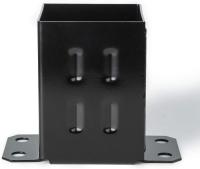China INCH Measurement System 4*4inch Ground Power Pergola Base Wood Fence Post Anchor Base for sale