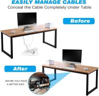 China Under Desk Cable Management Made Easy Bolt Inserting Wire Organizer with Iron Fabric for sale
