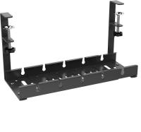 China Steel Desk Cable Organizers Bolt Inserting Type Under Desk Cable Management Tray No Drill for sale