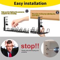 China ISO9001 Rohs CE Under Desk Cable Management Tray for High-Capacity Wire Management for sale