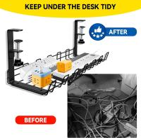 China ISO9001 Rohs CE Under Desk Cable Management Tray for High-Capacity Wire Management for sale