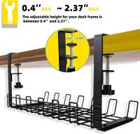 China ISO9001 Rohs CE Under Desk Cable Management Tray for High-Capacity Wire Management for sale