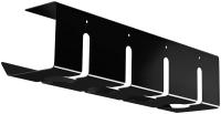 China Black Steel Cable Tray for Office Meeting Table Under Desk Cable Management Organizer for sale