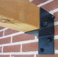 China Sturdy and Durable Post Wood 3-way Corner Bracket for Pergola for sale