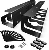 China 430x100x100mm Custom Office Desktop Cable Organizer for Under Desk Cord Management Tray for sale