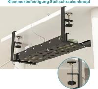 China Hook Type Cable Duct for Desk/Table Wire Organiser Kit 12-21.6 Inch Installation for sale