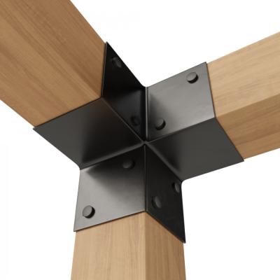 China Effortlessly Build Your Pergola with High Carbon Steel E Shape Construction Brackets for sale
