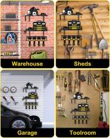 China Garage Storage Pegboard Power Tool Organizer with Adjustable Design in Carbon Steel for sale