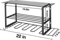 China Rust and Corrosion Resistant Heavy Duty Metal Tool Shelf for Cordless Drill Storage for sale