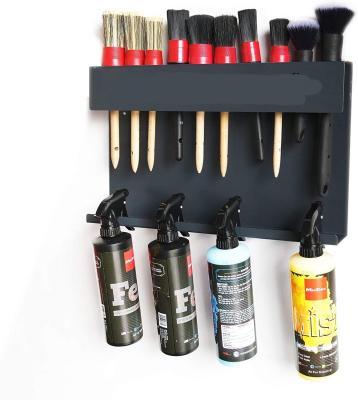 China Single Tier 10 Holes Car Detailing Brush Stand Holder Spray Bottle Holder for Home for sale