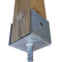 China DIN Standard Hot Dipped Galvanized U Shape Pergola Brackets for Concrete Post Anchor for sale