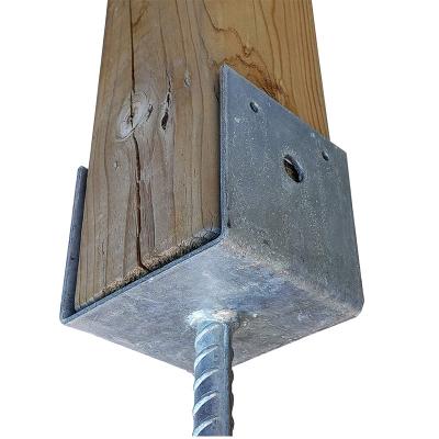 China DIN Standard Hot Dipped Galvanized U Shape Pergola Brackets for Concrete Post Anchor for sale