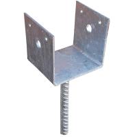 China DIN Standard Hot Dipped Galvanized U Shape Pergola Brackets for Concrete Post Anchor for sale