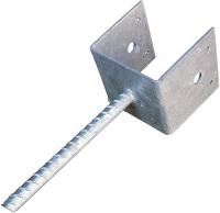 China DIN Standard Hot Dipped Galvanized U Shape Pergola Brackets for Concrete Post Anchor for sale